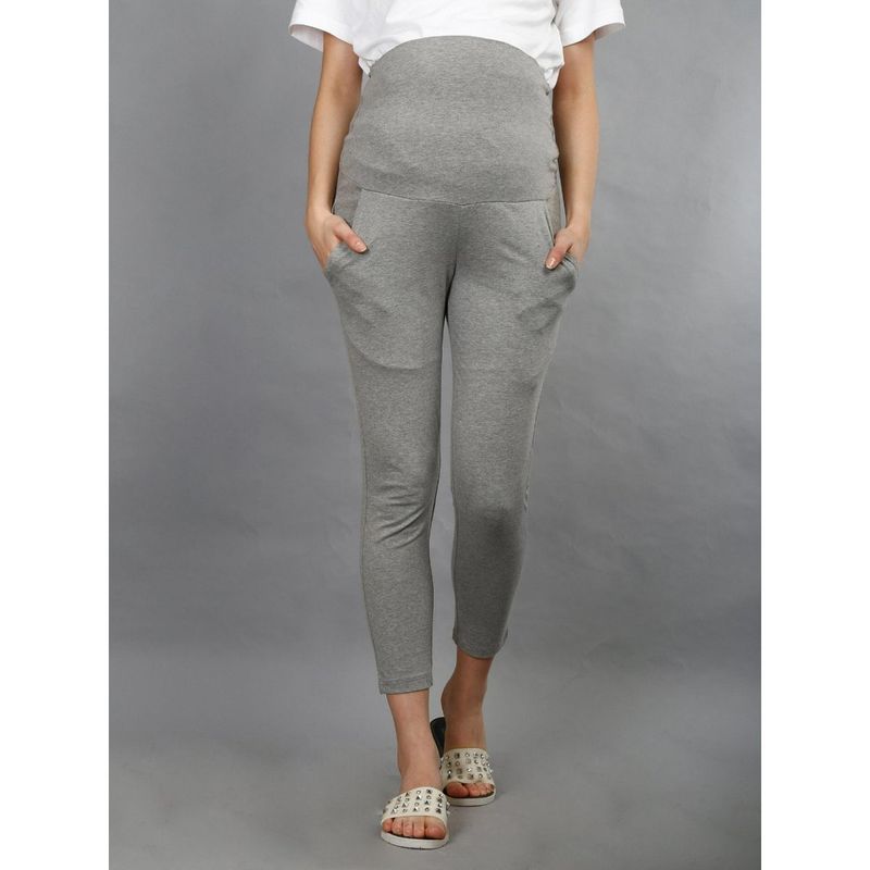 The Mom Store Comfy Maternity Leggings Grey: Buy The Mom Store Comfy ...
