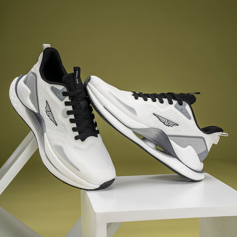 Buy Red Tape ETPU Men Textured White & Grey Athleisure Running Shoes Online