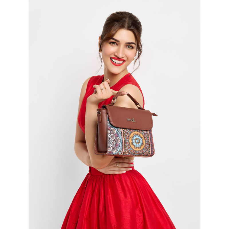 Buy Zouk Multicolor Mandala Print Statement Sling Bag Online
