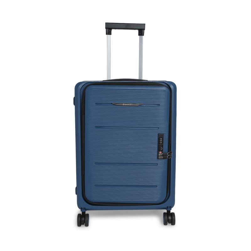 Baomi Folding Trolley Blue Hard Cabin Trolley Bag: Buy Baomi Folding ...