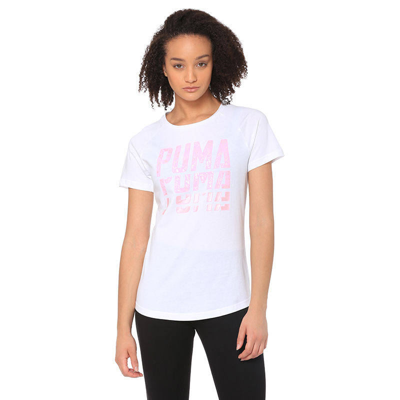 Buy Puma Font Graphic Tee - White (XS) Online