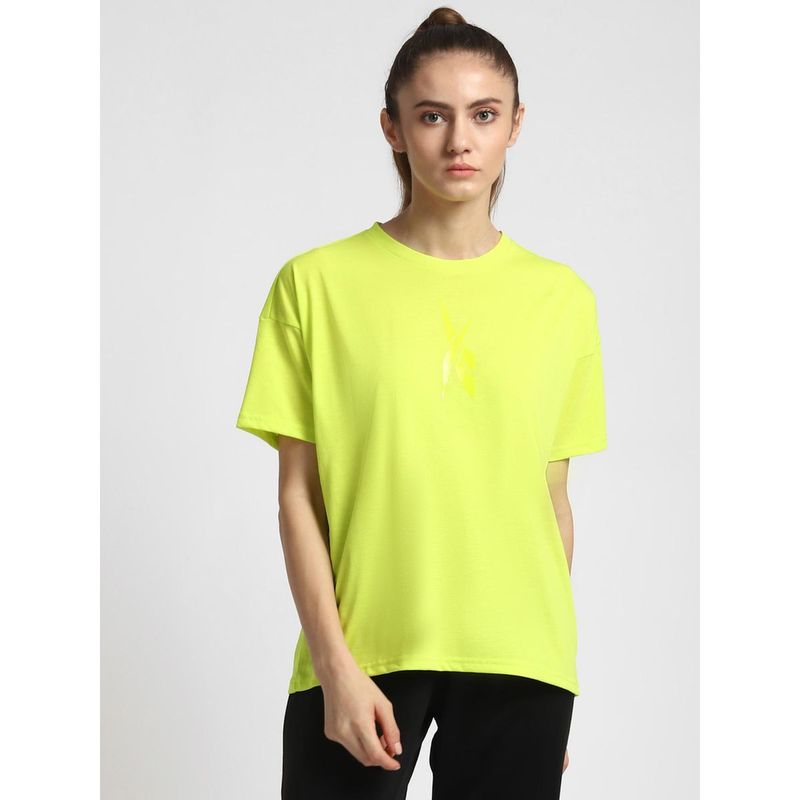 Buy Reebok Ts Graphic Tee Q4 Yellow Training T-shirt Online
