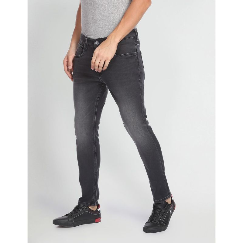 Buy U.S. Polo Assn. Denim Co. Grey Rinse Henry Tapered Cropped Fit ...