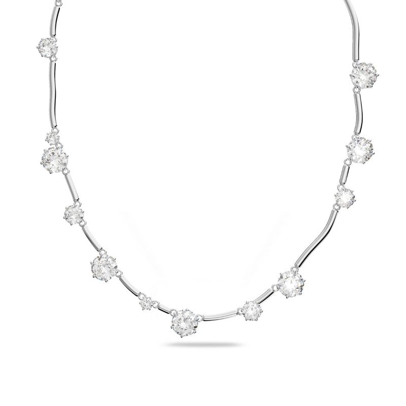 Buy SWAROVSKI Constella Necklace, Mixed Round Cuts, White, Rhodium ...