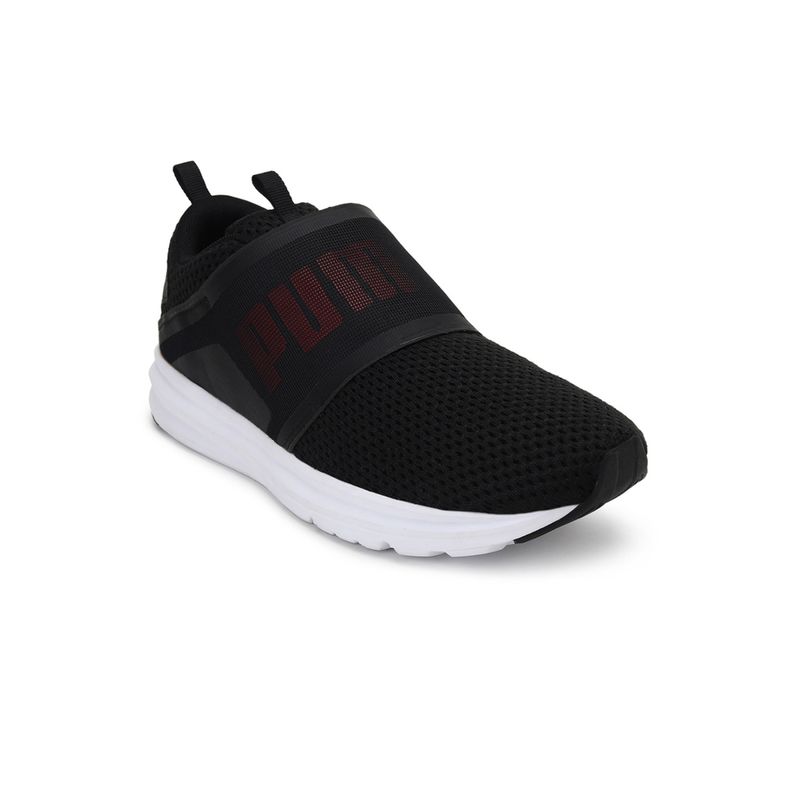 Buy Puma Enzo Strap Mesh Men Black Running Shoes Online