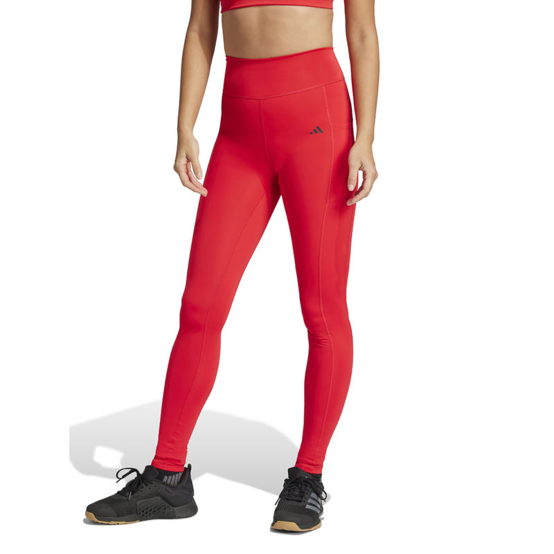 Buy adidas Opt St Hr 1/1 L Women Red Training Tights Online