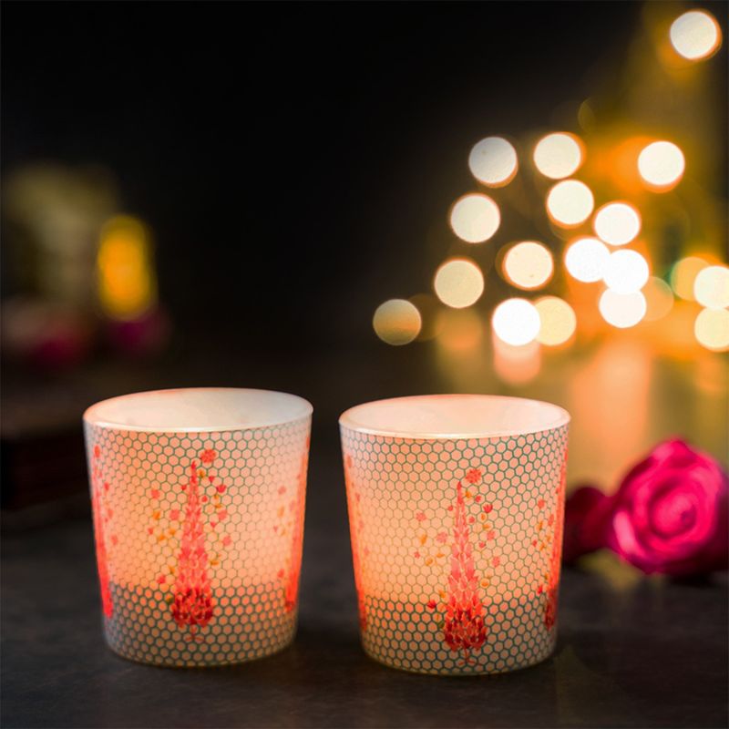Buy KOLOROBIA Babur Charbagh Inspired Candle Votives Online