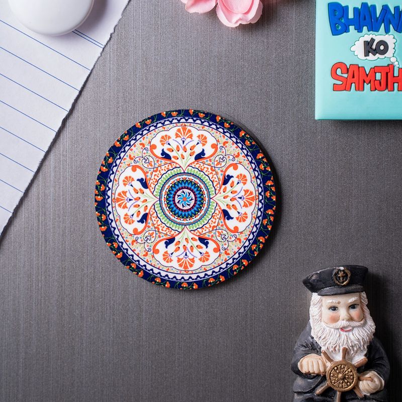 Buy KOLOROBIA Turkish Fervor 2D Round Fridge Magnets Online