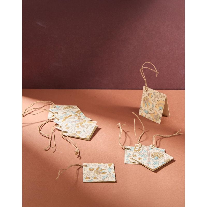 Buy Fabindia Cream Paper Aariana Gift Tags (Pack of 10) Online