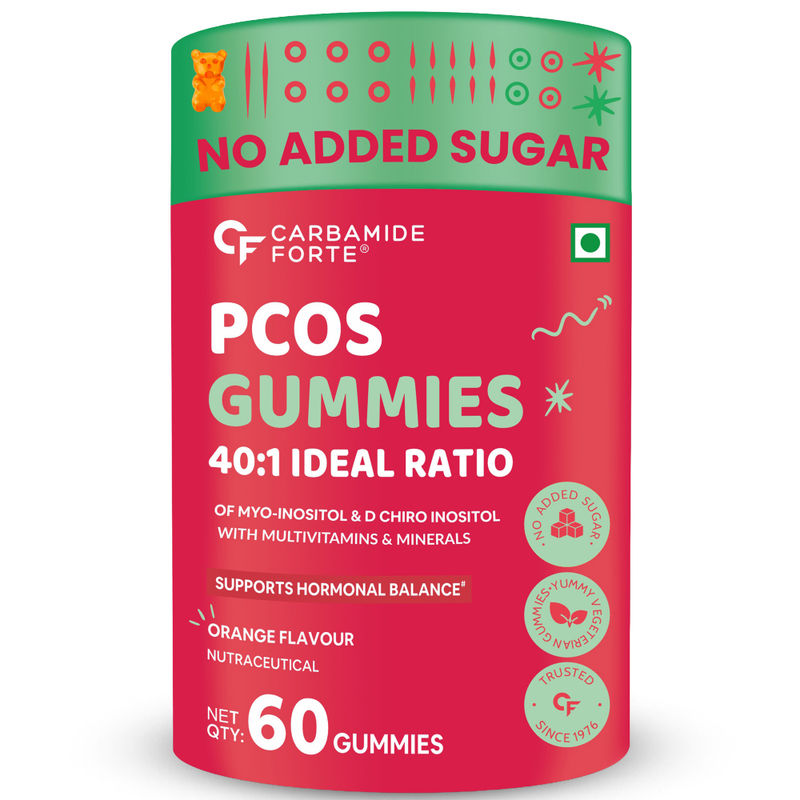 Buy Carbamide Forte PCOS Gummies - Orange Flavoue Online