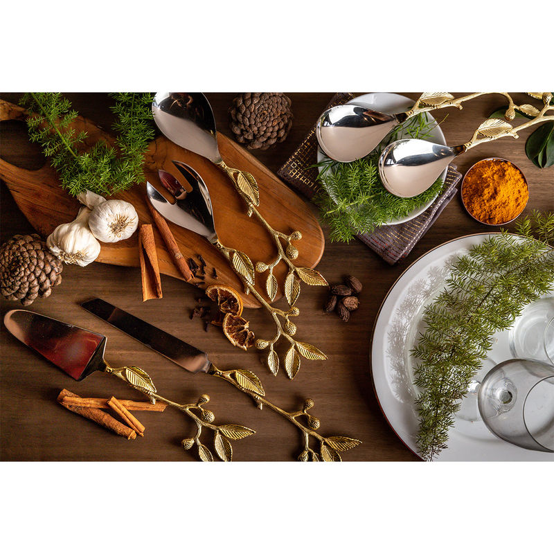 Buy Logam Botanical Serving Spoon Set of 2 Online