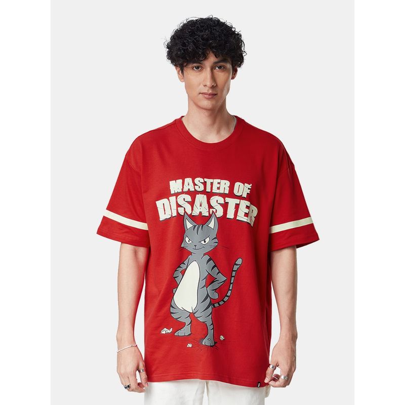 Buy The Souled Store Master Of Disaster Oversized T-Shirt for Men Online