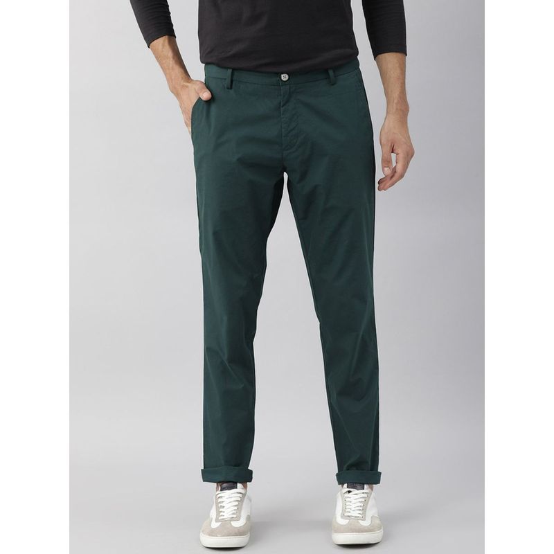 Buy RARE RABBIT Green Casual Trousers Online