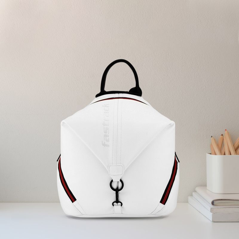 Buy Fastrack Women Optic White Backpack (M) Online