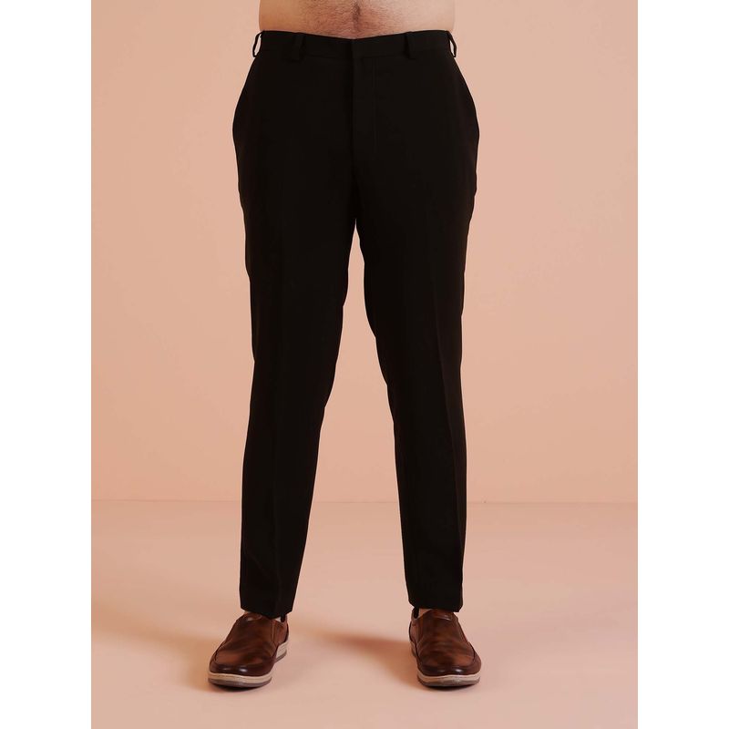Buy KISAH Men Black Slim Fit Pant Online