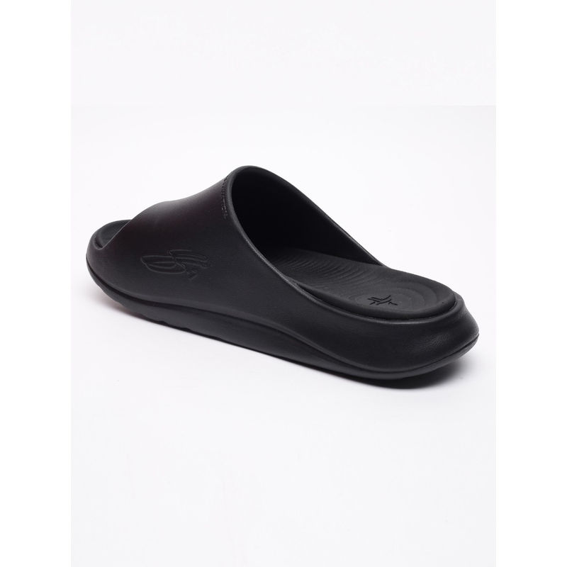 Buy Xtep Men Black Solid Sliders Online