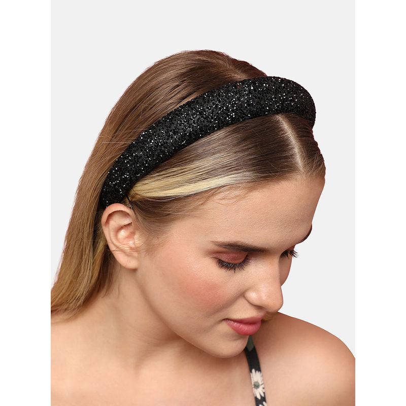 Buy SOHI Black Color Stylish Hair Band Online