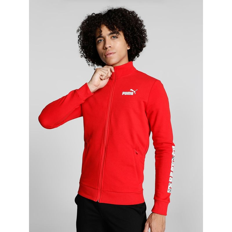 Buy Puma Stylized Graphic Men Red Jacket Online