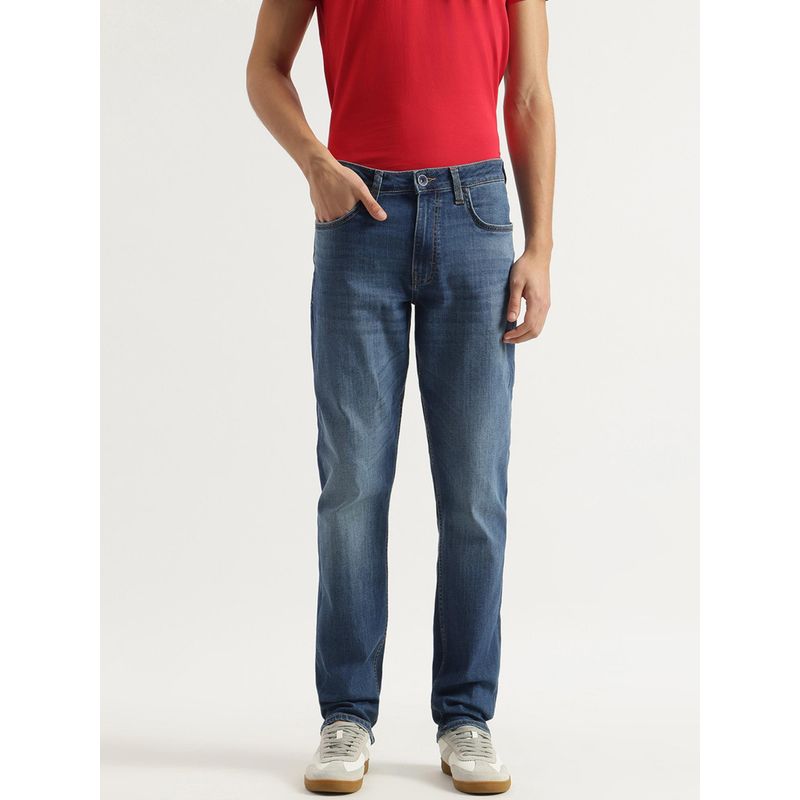 Buy United Colors of Benetton Mens Solid Straight Fit Boomerang Jeans ...