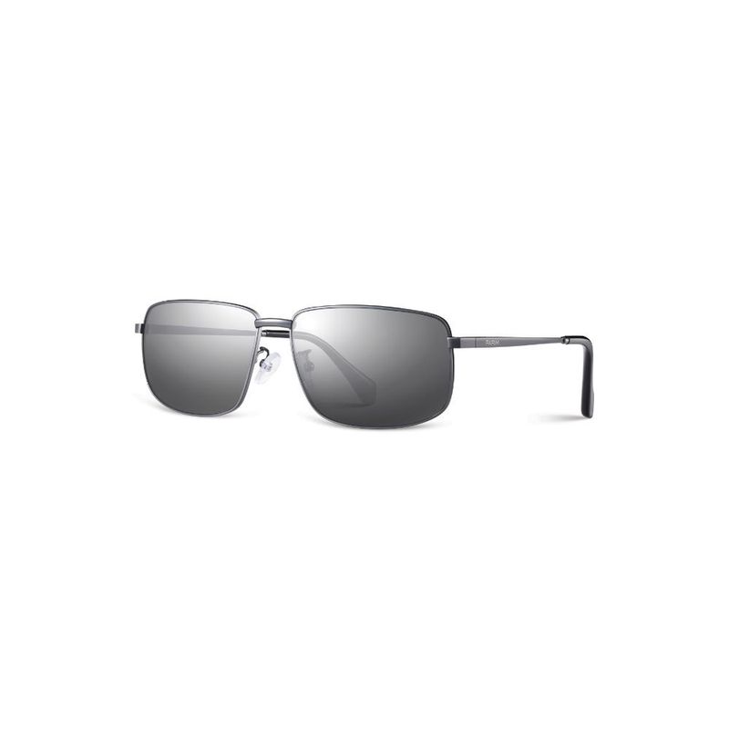 Buy PARIM Polarized Men's Rectangular Sunglasses Grey Frame / Silver ...
