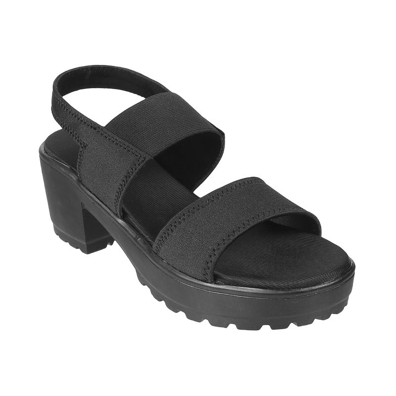 Buy Walkway Black Solid/plain Sandals Online