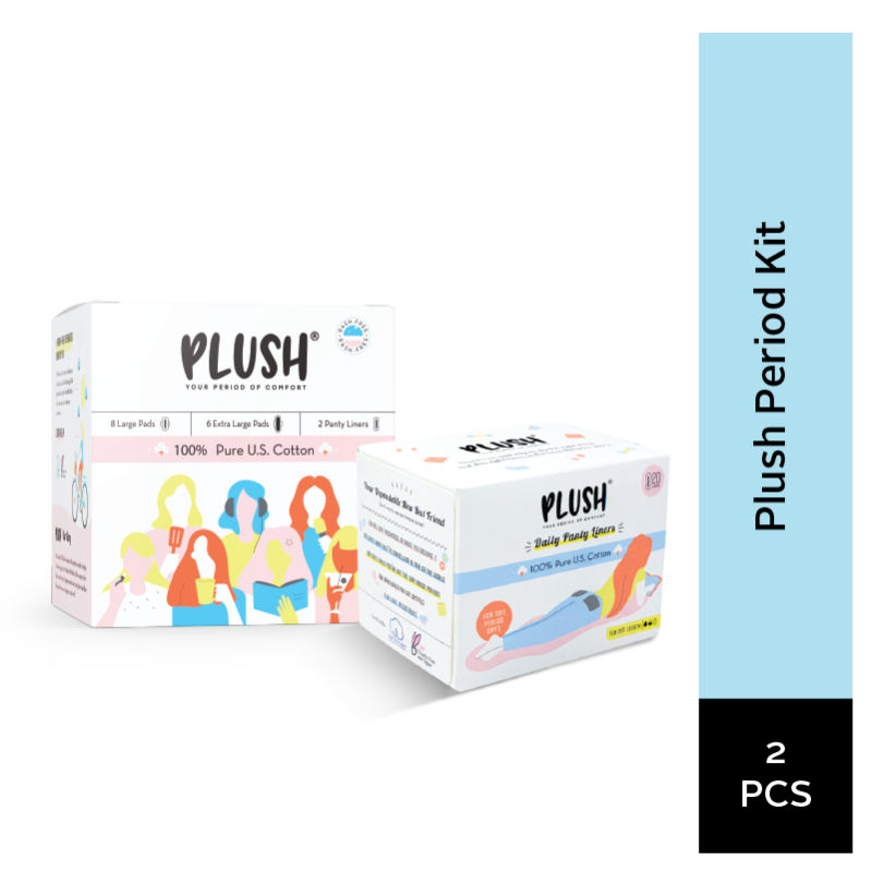 Buy Plush Period Kit - Sanitary Pads & Panty Liners Bundle Online