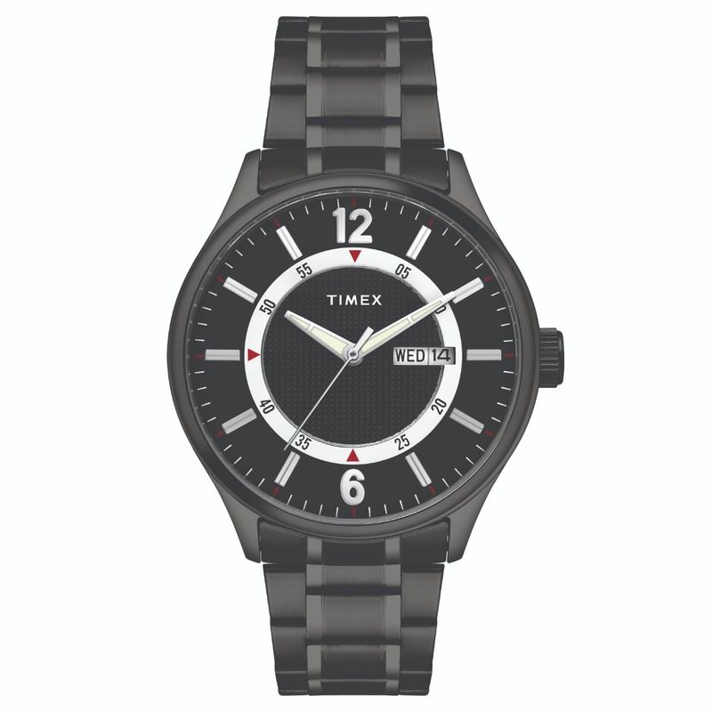 Buy Timex Round 21mm Black Dial Analog Men Watch - TWEG19805 Online
