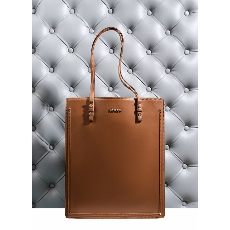 Buy ROCIA By Regal Tan Women Classic Long Line Tote Bag Online