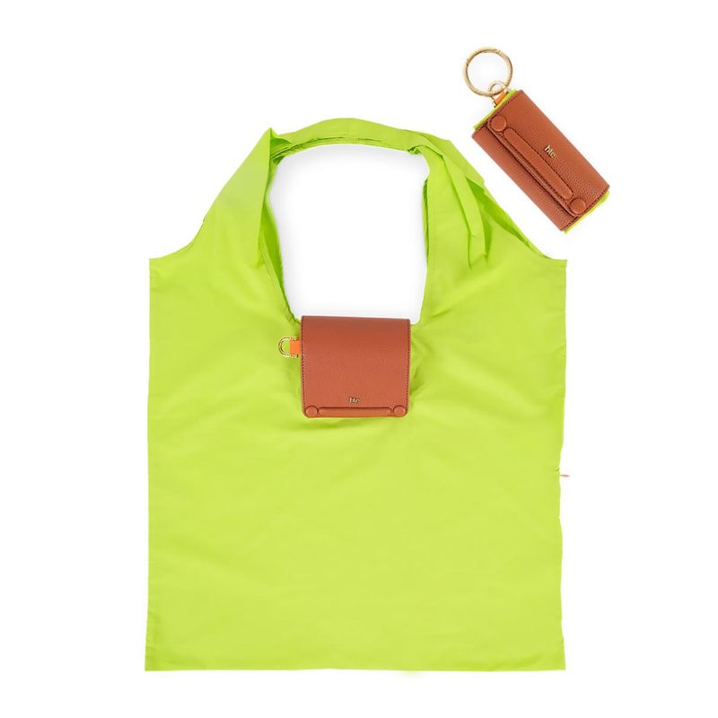 Buy HIE Women Green Synthetic Solid Tote Bag Online