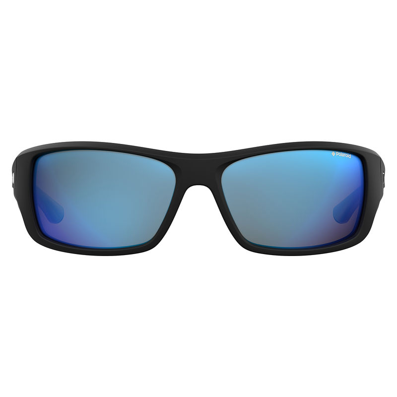 Buy Polaroid Men Blue Rectangle Full Rim Sunglasses (63) Online