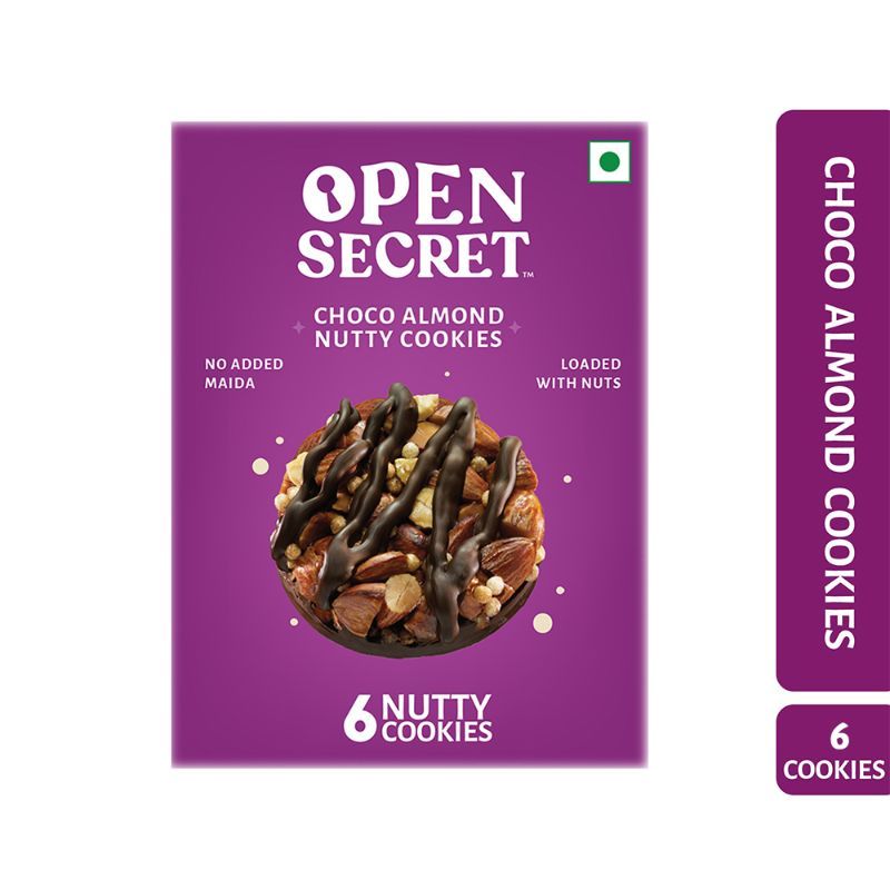 Buy Open Secret Chocolate Almond Cookies - Pack Of 4 Online