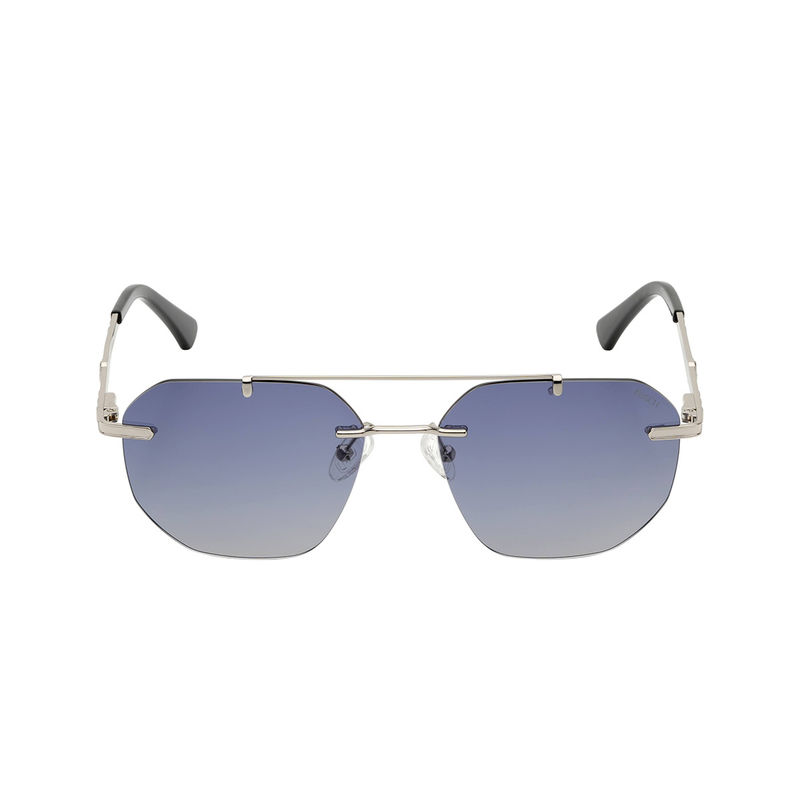 Buy KOSCH ELEMENTE Men Silver Sunglasses with Uv Protected Blue Lens (57) Online