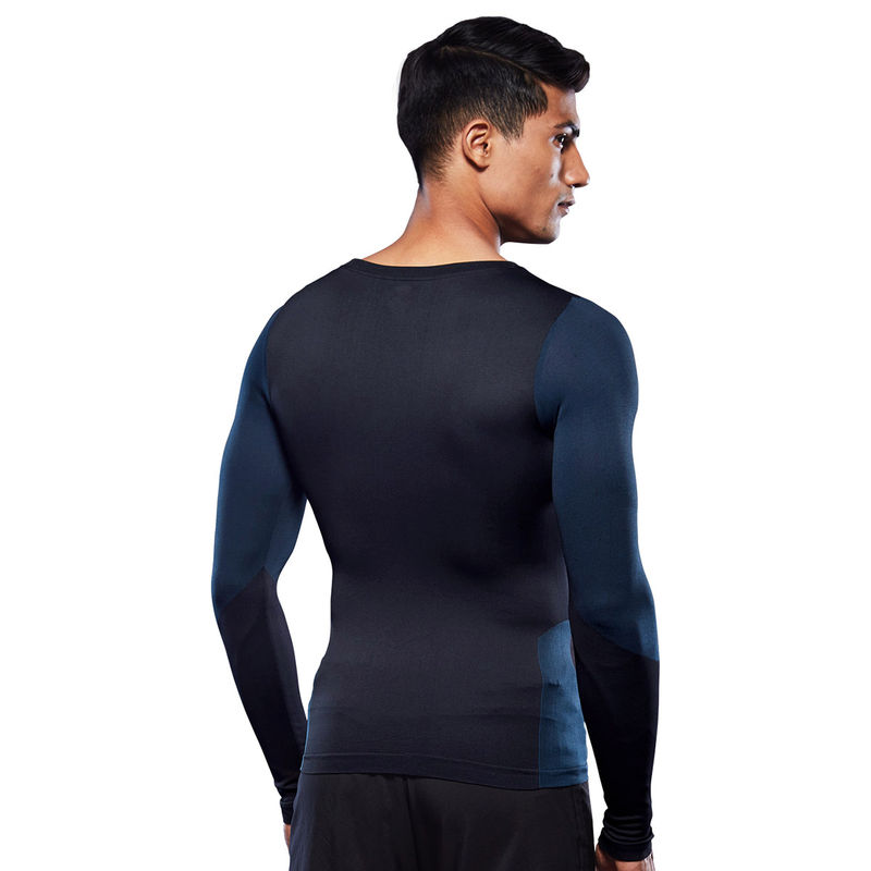 Buy The Souled Store Power Up (black & Blue) Base Layer For Mens Online