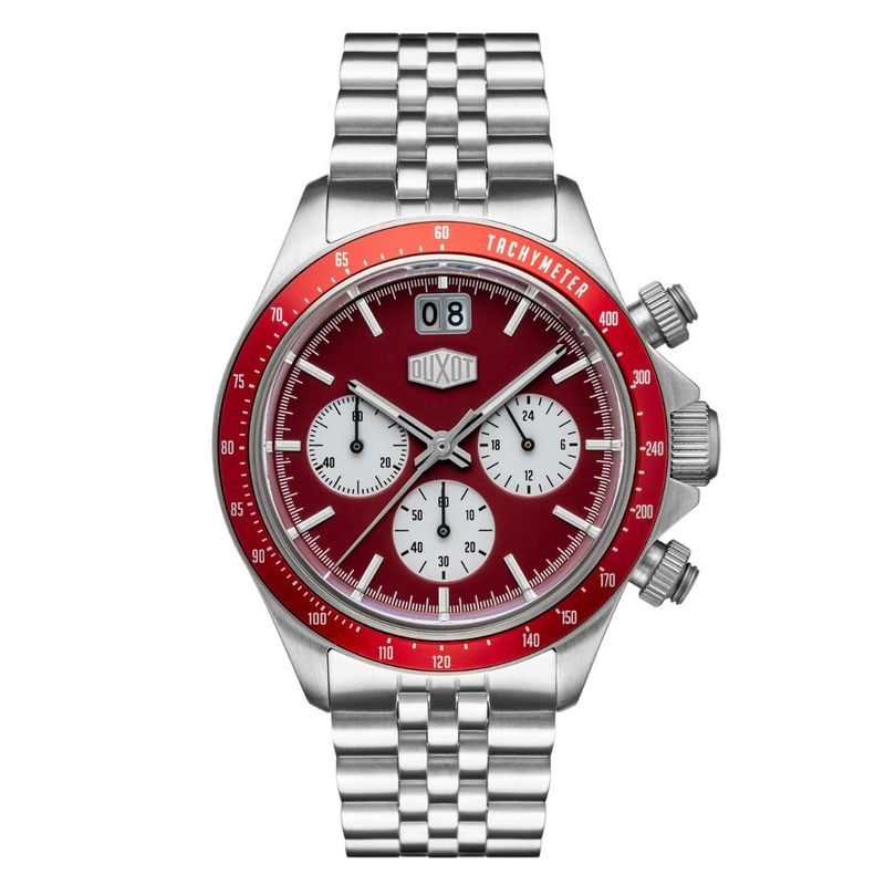 Buy Duxot Accelero Mecha-Quartz Tachymeter Red Round Dial Mens Watch ...