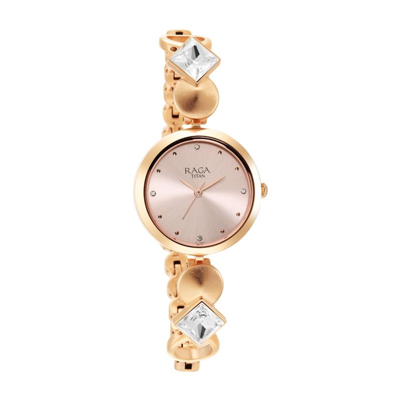 Buy Titan Raga Love Rose Gold Dial Watch for Women Online