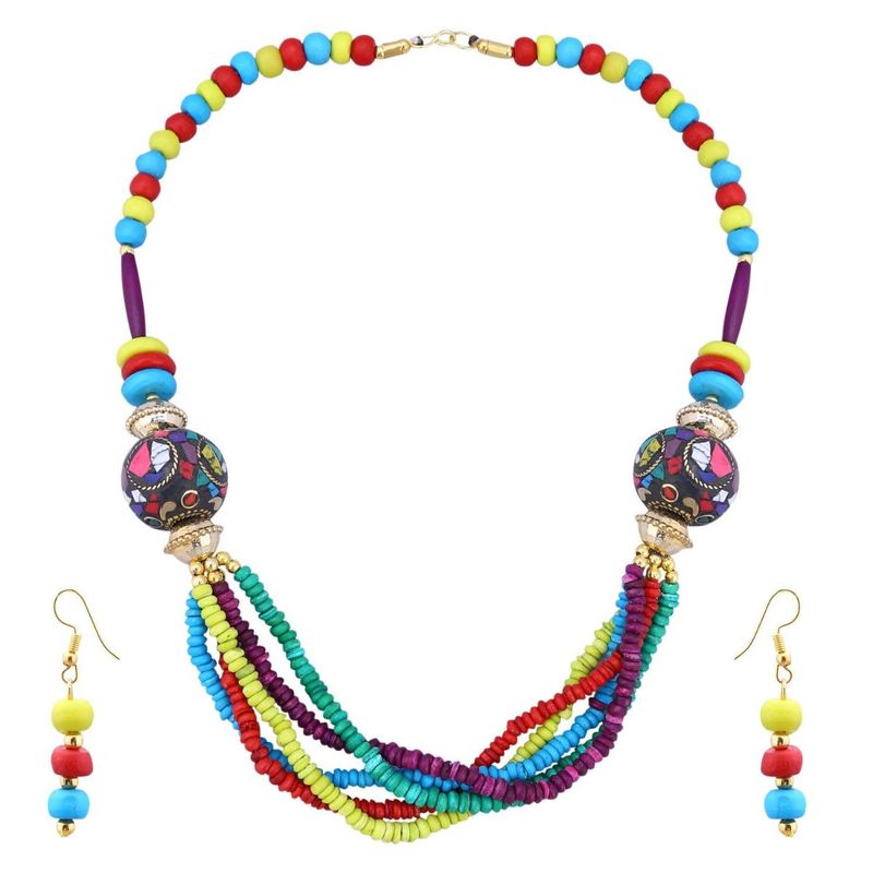 Buy Prita Multi-Colorcolor Beaded Jewellery Set Online