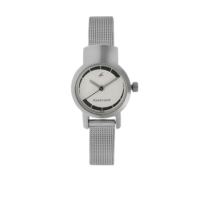 Buy Fastrack Silver Dial Silver Metal Strap Watch Online