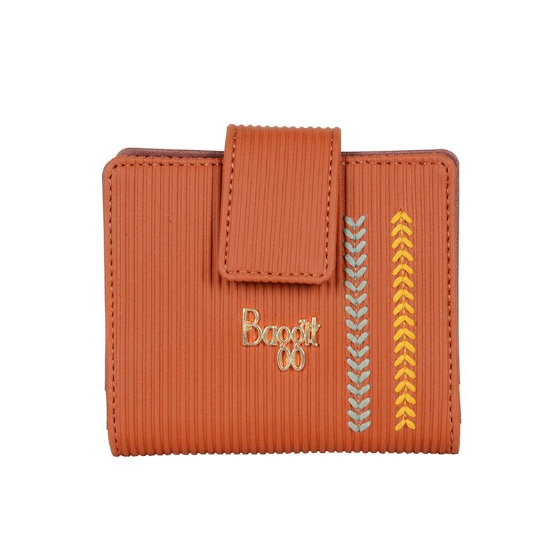 Buy Baggit Pirple Brown Small Wallet Online