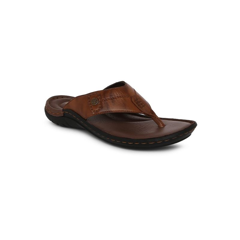 Buy BUCKAROO Remo Full Grain Natural Leather Tan Casual Chappel For Men ...