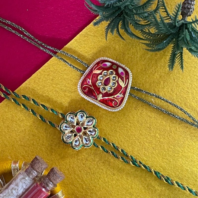 Buy Digital Dress Room Multicolour Rakhis (Pack of 2) Online