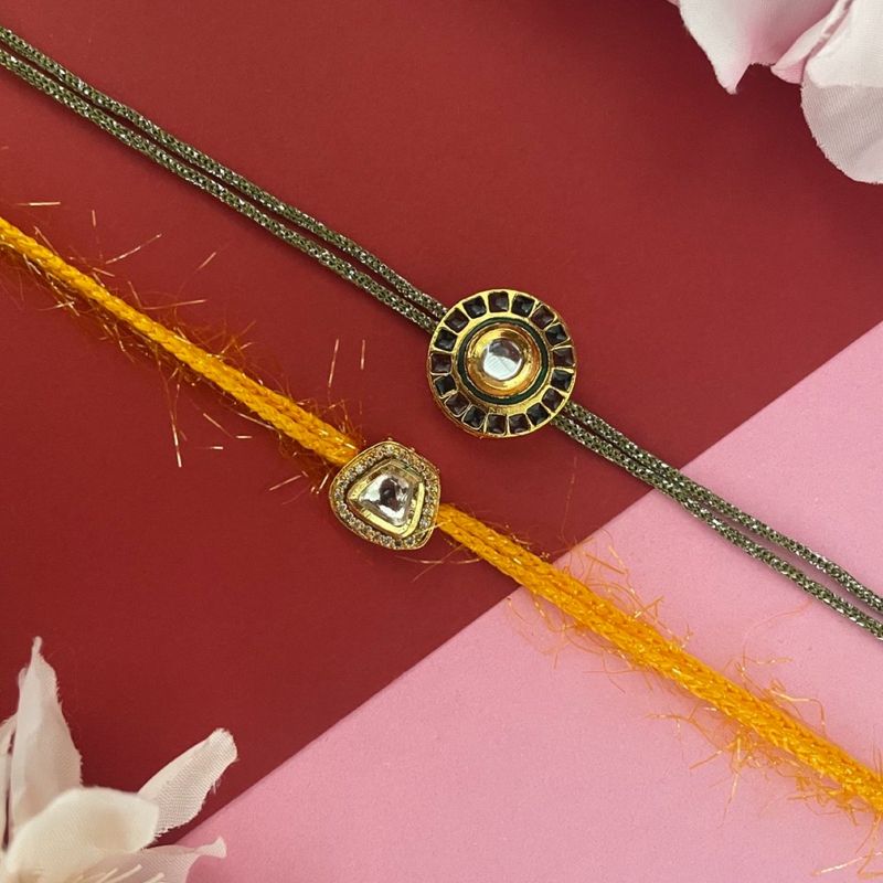 Buy Digital Dress Room Multicolour Rakhis (Pack of 2) Online