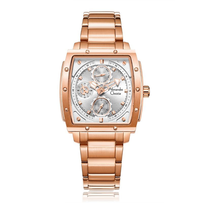 Buy Alexandre Christie AC 6376 BFB Multi Function Watch For Women-Luxury Gold Online