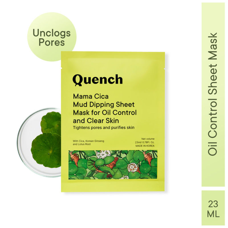 Buy Quench Oil Control Sheet Mask with Cica & Korean Ginseng Online