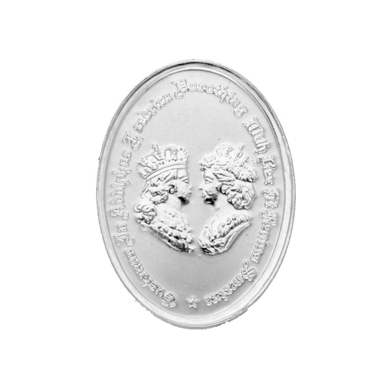 Buy Sri Jagdamba Pearls Raja Rani Silver Coin Online