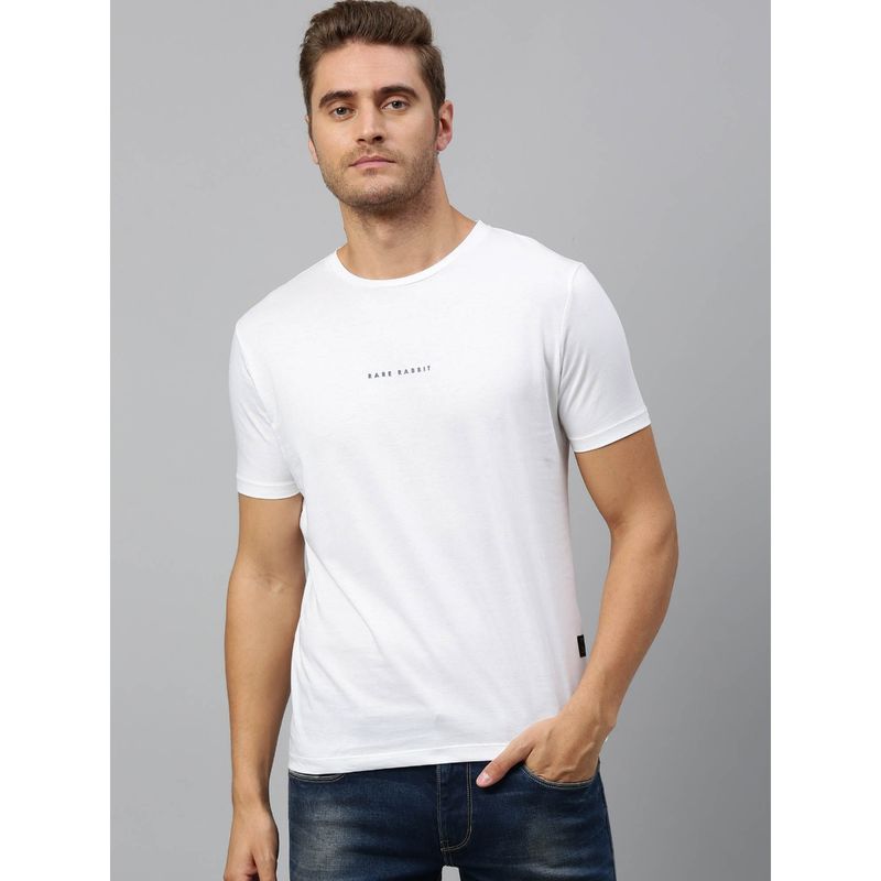 Buy Rare Rabbit White Solid T-Shirt Online