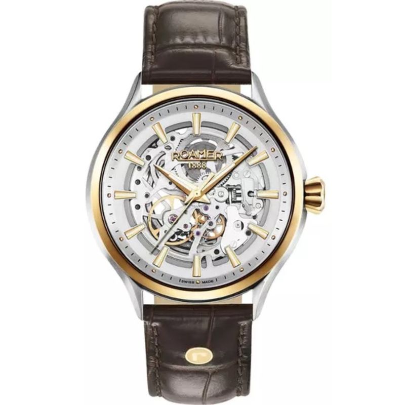 Roamer Competence Skeleton Iii Mens Watch - 101663 47 15 05N (Medium ...