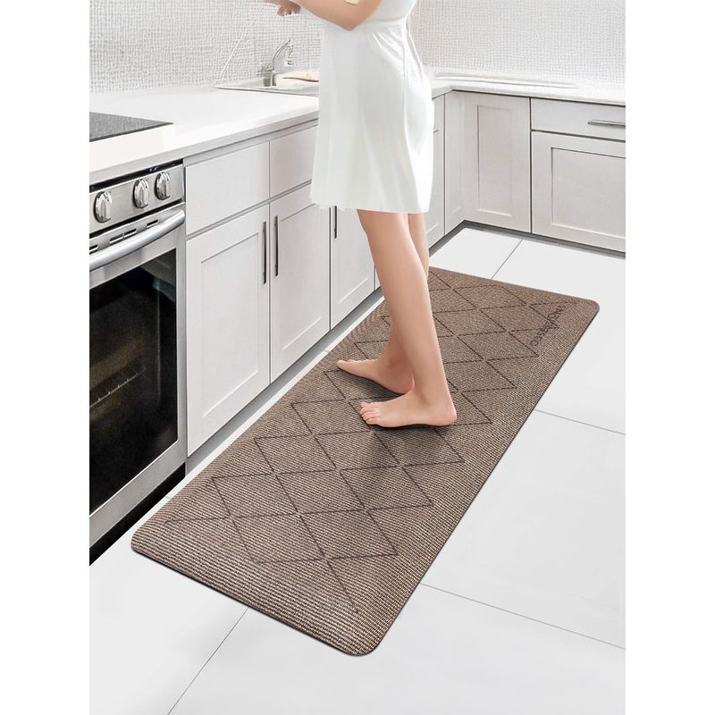 Buy OBSESSIONS Non-Slip PU Kitchen Mat-Runner Brown Stain & Water ...