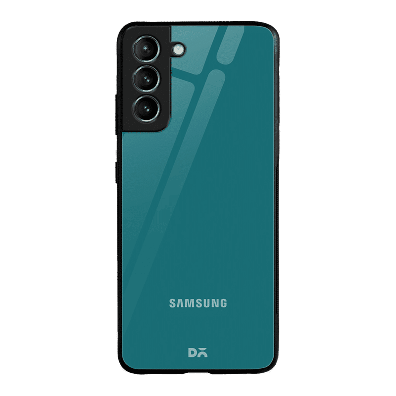 DailyObjects Teal Blue Glass Case Cover For Samsung Galaxy S21: Buy ...