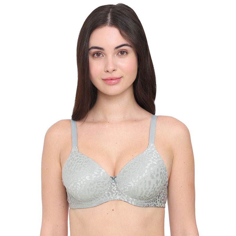Buy Wacoal Women’S Basics Bliss Padded Wired 3/4Th Cup Everyday Wear Lace Bra - Green Online