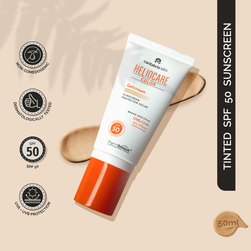 Buy Heliocare Color Gel Cream Tinted Sunscreen SPF 50 Uva & Uvb ...